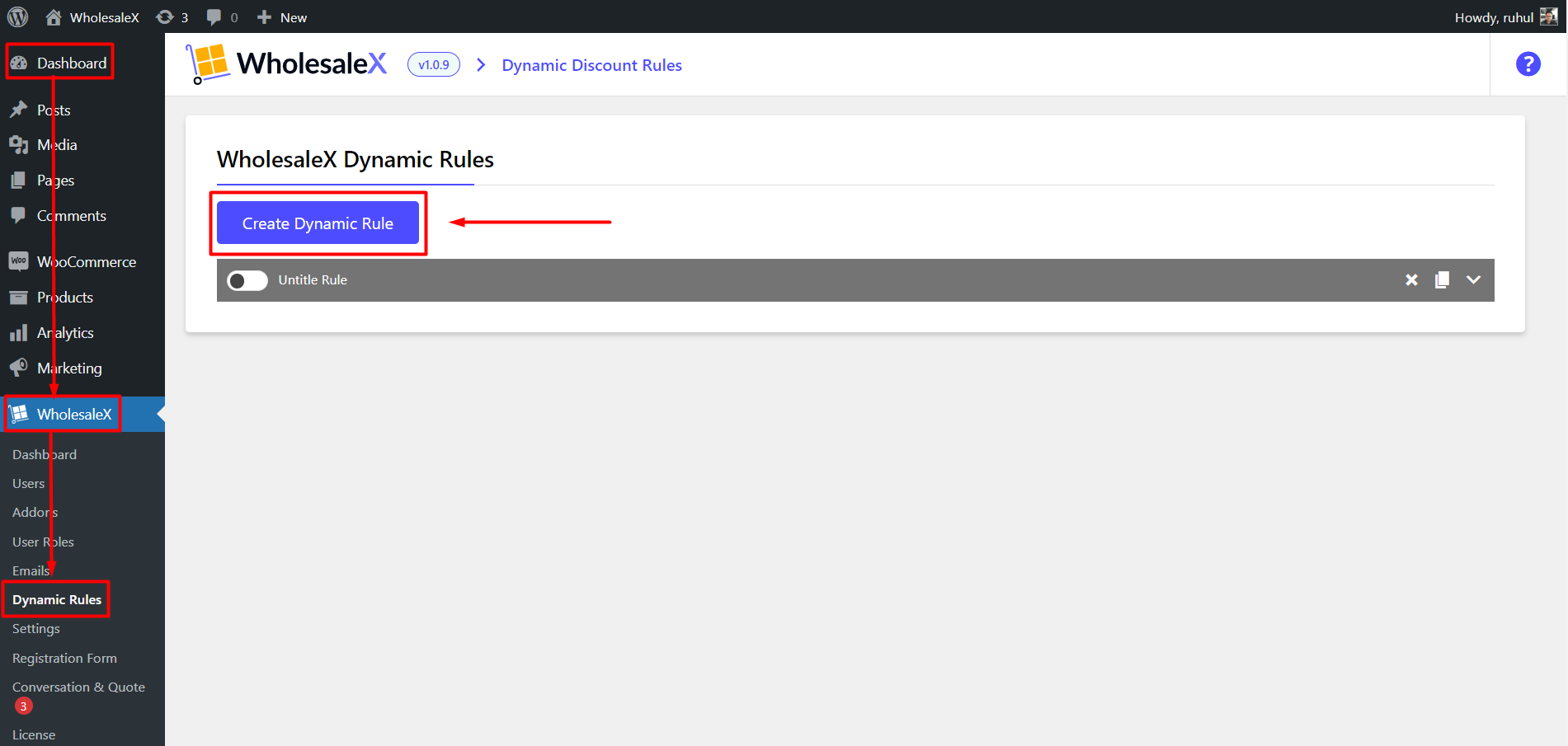 Dynamic Rules - WholesaleX