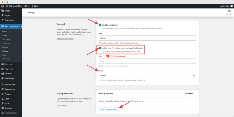 How to Add Local Pickup in WooCommerce (Multiple Locations & Products)